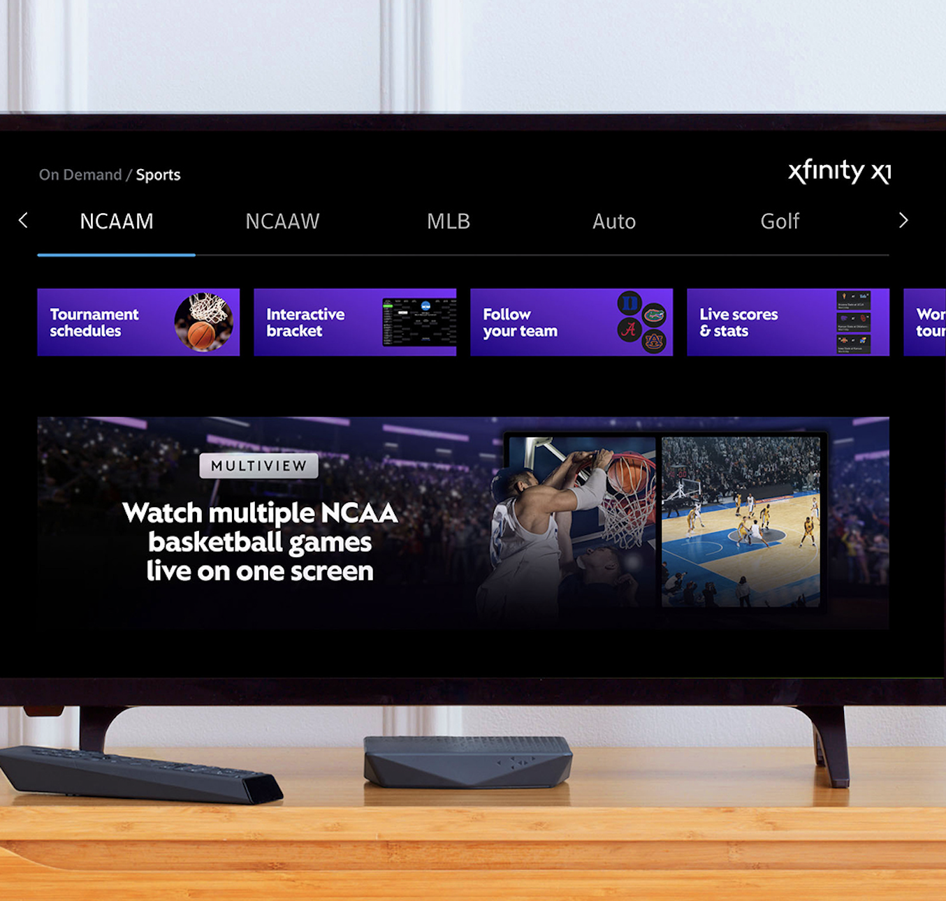 COMCAST BRINGS MORE MULTIVIEW AHEAD OF NCAA TOURNAMENTS